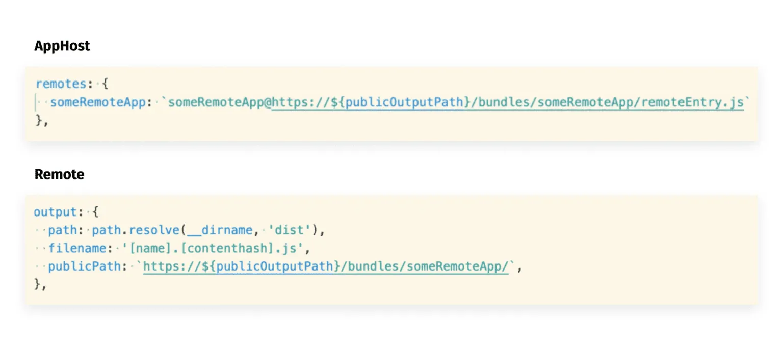 Webpack module federation for micro frontends