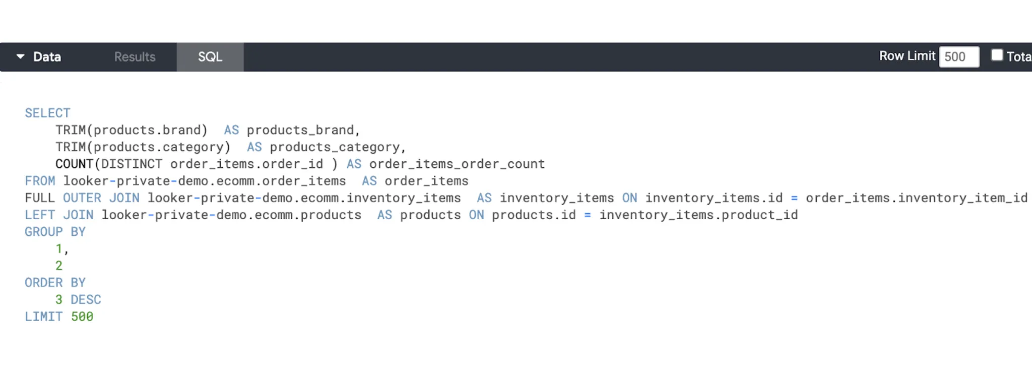 Google Looker: Data asset management