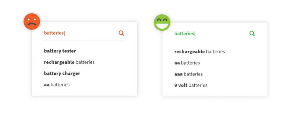Smart autocomplete best practices