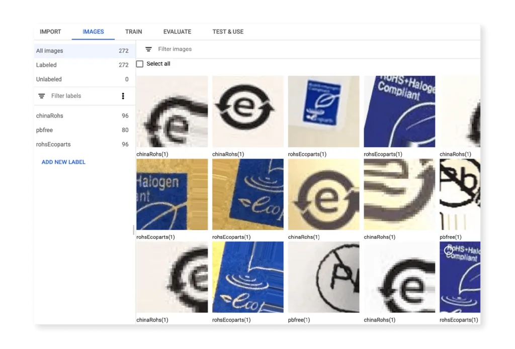 Industrial label recognition with AutoML