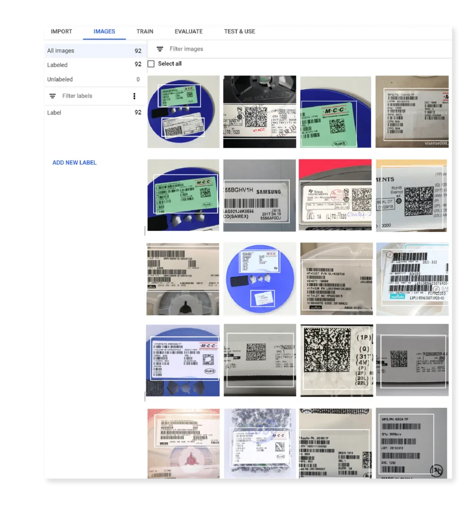 Industrial label recognition with AutoML