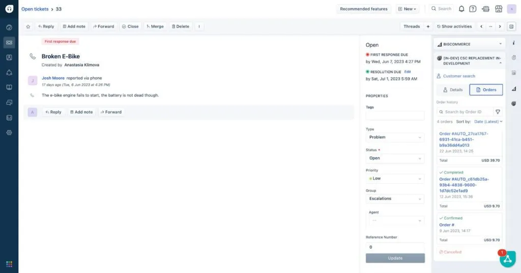 Composable business customer support starter kit